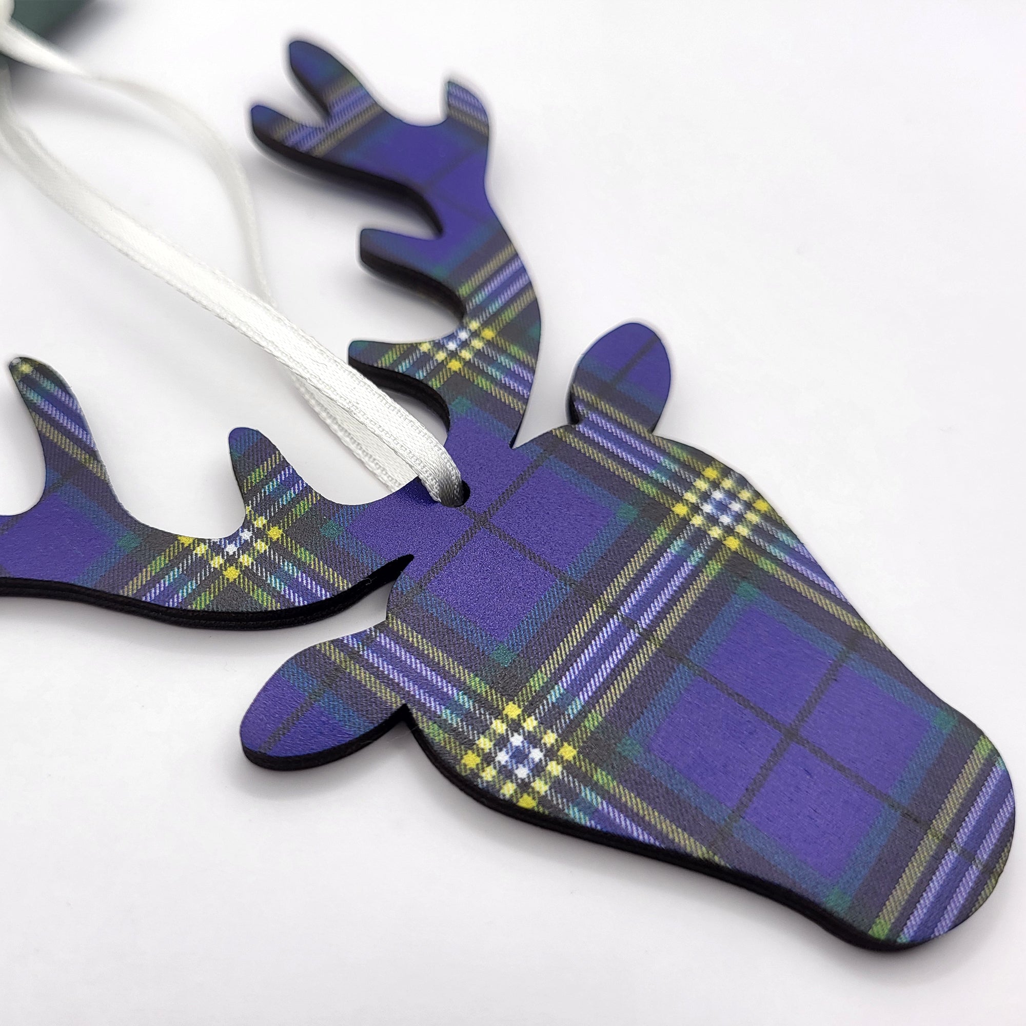 Uni Tartan Stag Head Decoration – University of Glasgow